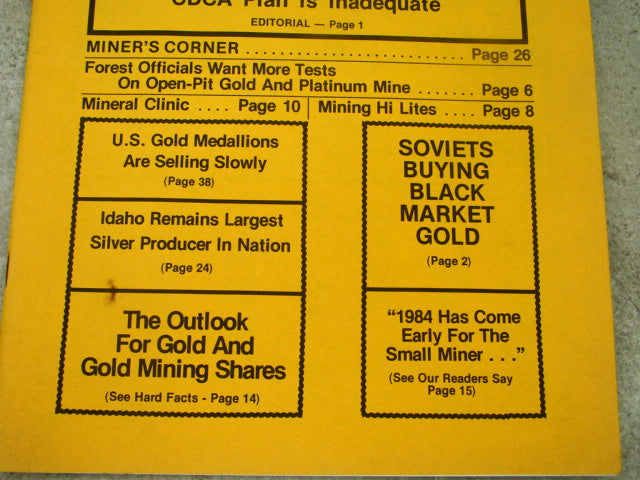 California Mining Journal October 1980 - California BLM CDCA plan Inad ...