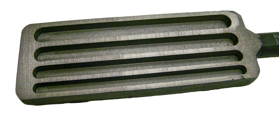 Large Ingot Mold Reversible Silver Gold Cast Iron 6 Way-Jewelry Strips ...
